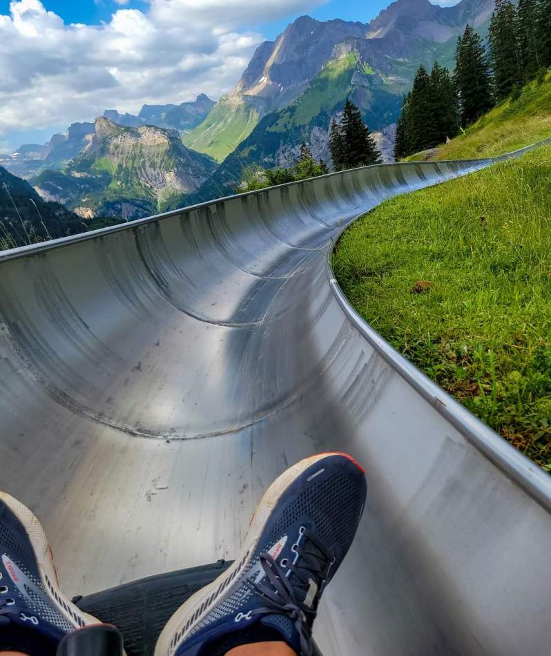 Switzerland – Kandersteg: Alpine Slide & Wanderwegin’ at Lake Oeschinen ...